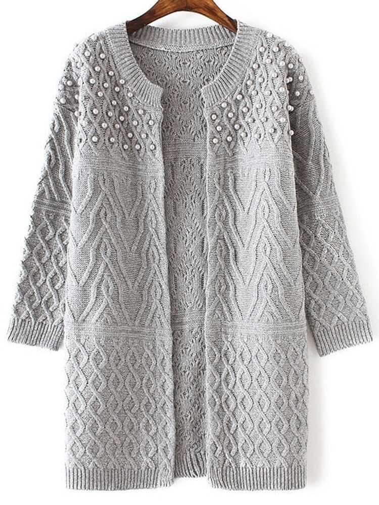 Knit a Cozy Long Sweater Coat with This Easy Pattern