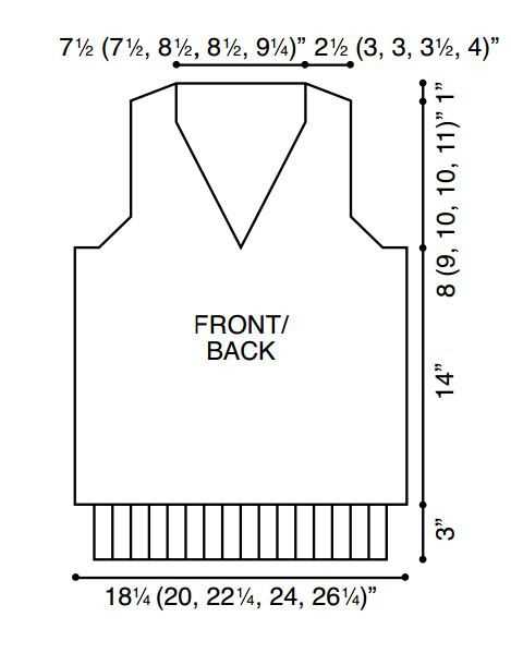 Stylish and Modern: Knitting Pattern for Men's V Neck Vest