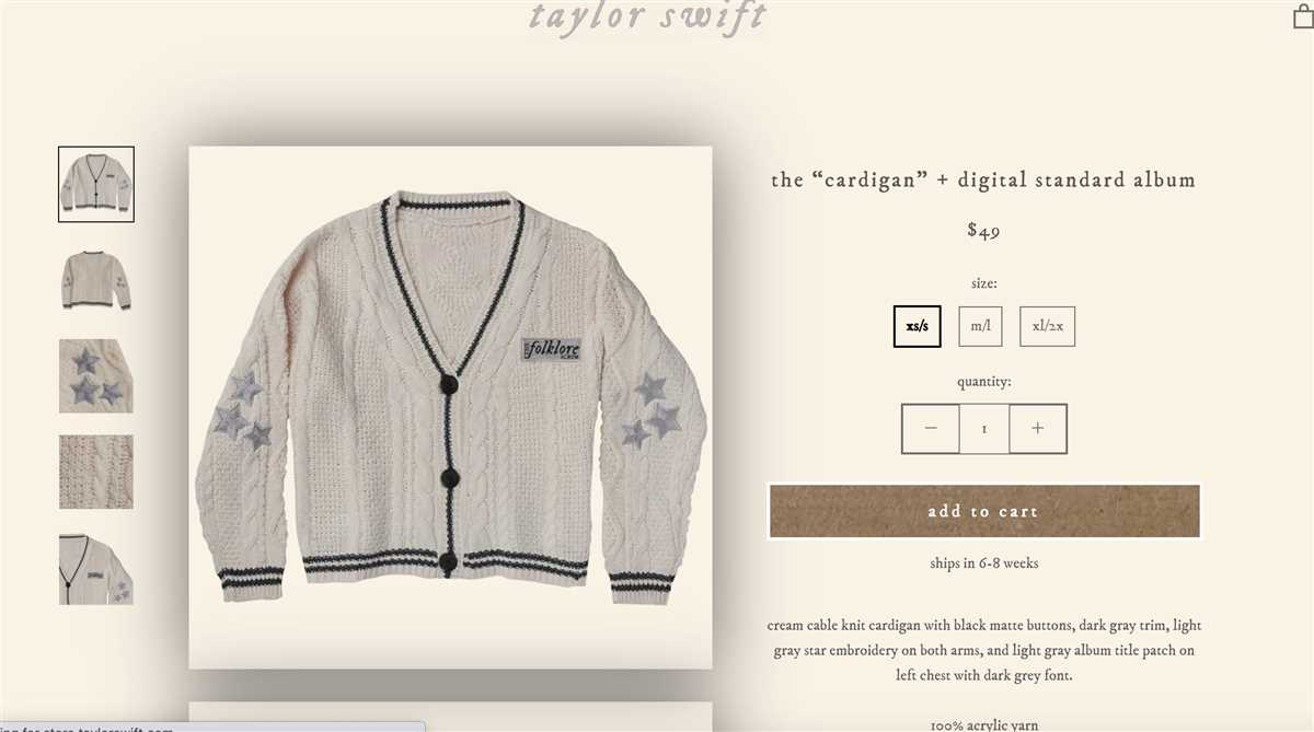 Knit Your Own Taylor Swift Cardigan with Lion Brand