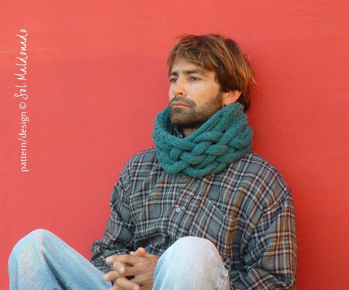 Cozy and Stylish: Knitted Cowl Pattern for Men