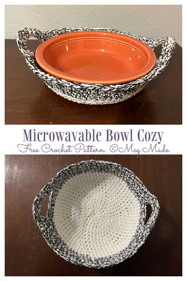 Knit your own bowl cozy for free