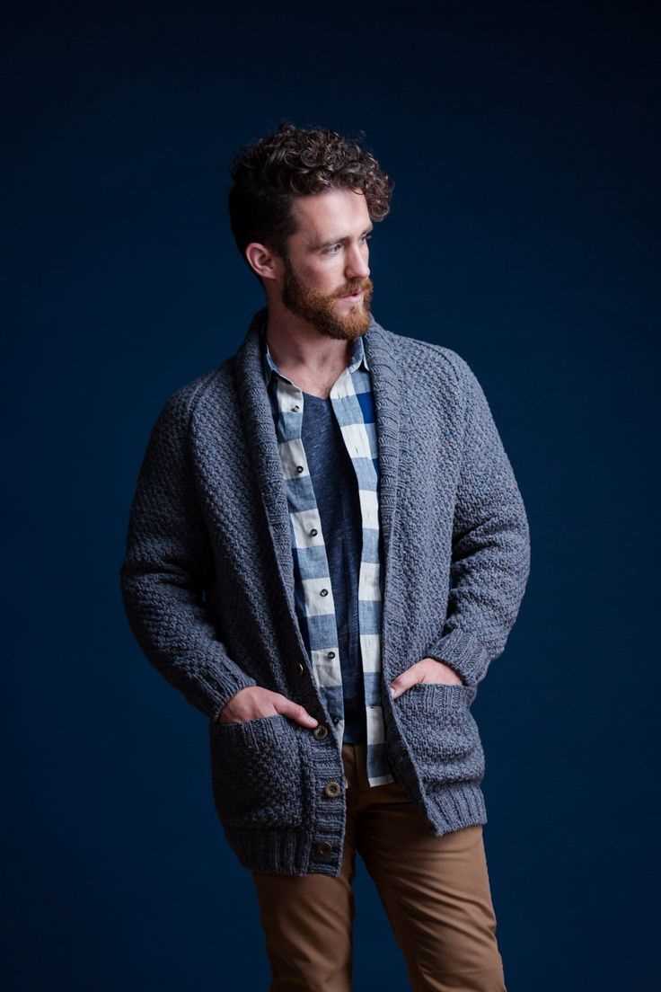 Classic and Cozy: The Perfect Knitted Men's Cardigan Pattern