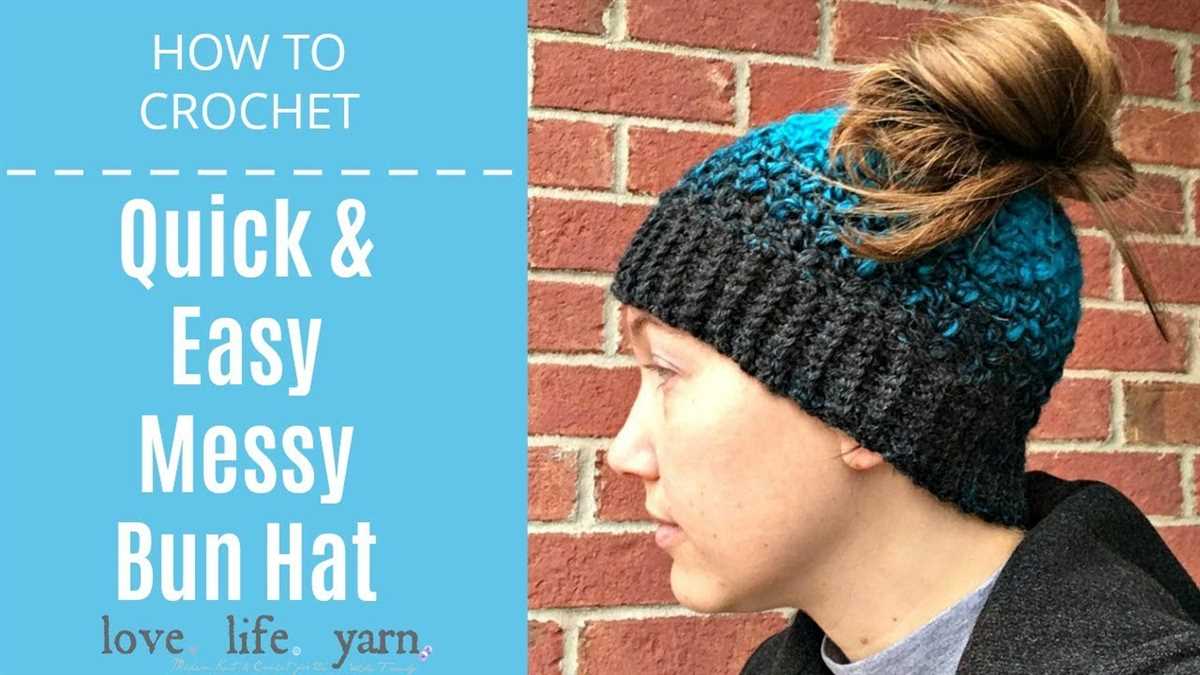 Messy Bun Knit Pattern - Free and Easy