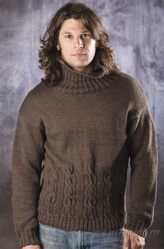Cozy and Stylish: Knit your own Men's Roll Neck Sweater
