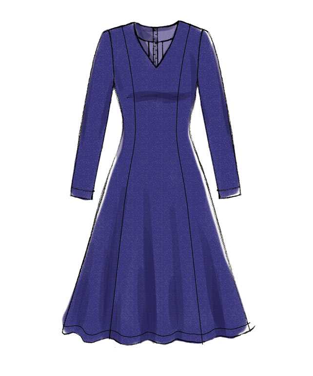 Creating a Flattering Knit Dress with Princess Seam Pattern