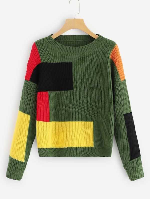 Modern Twist: Knit Your Own Colour Block Jumper