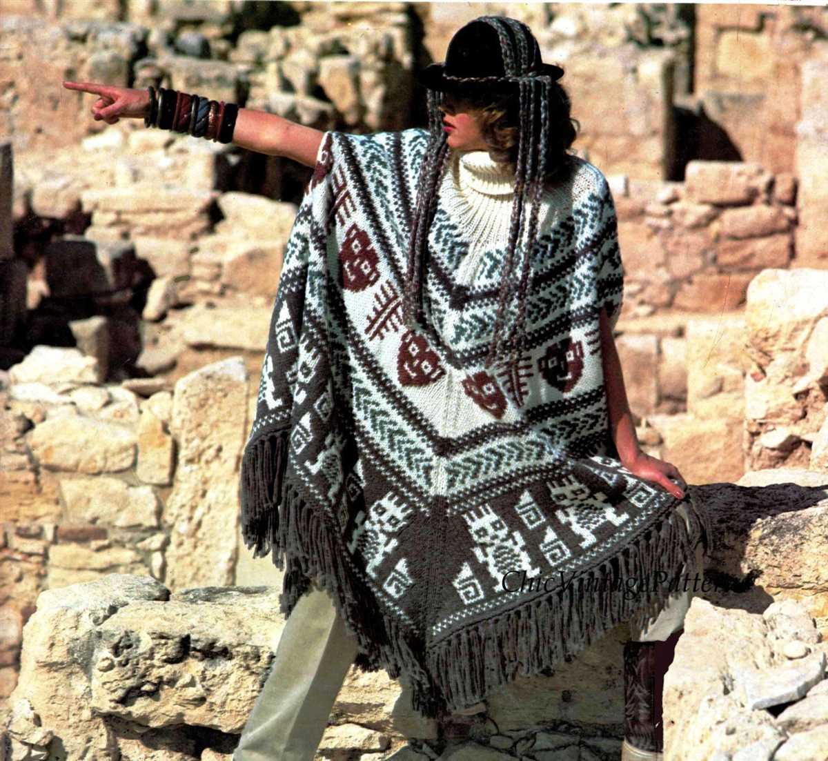 Stylish and cozy poncho patterns for women's fashion