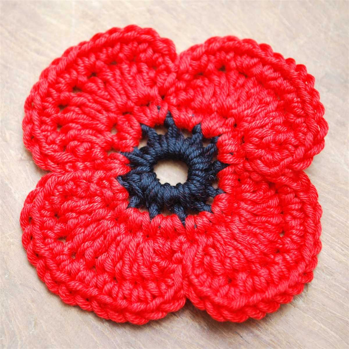 Free Pattern for Knitting a Poppy
