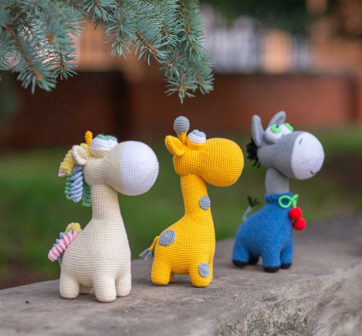 Simple Giraffe Knitting Pattern