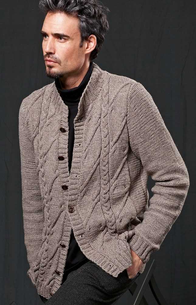 Knit your own men's cardigan with this pattern