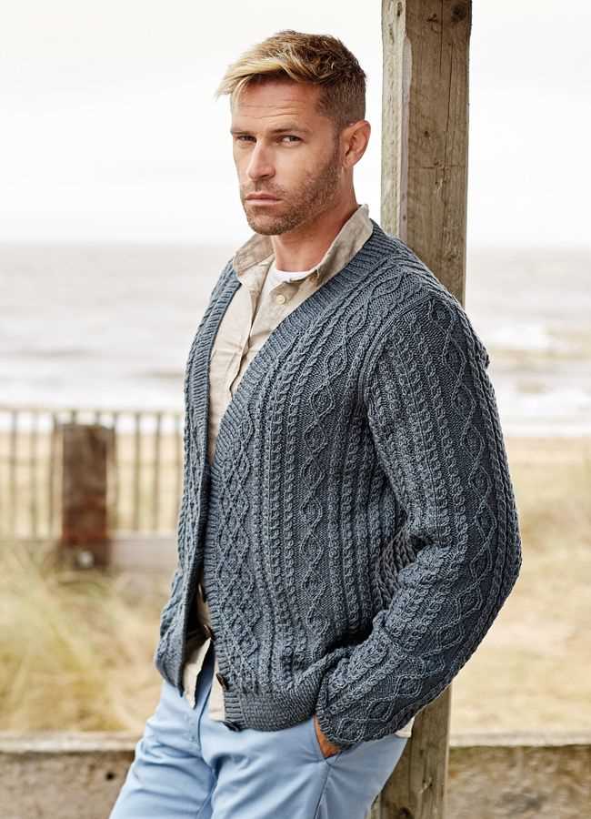 Knit your own men's cardigan with this pattern