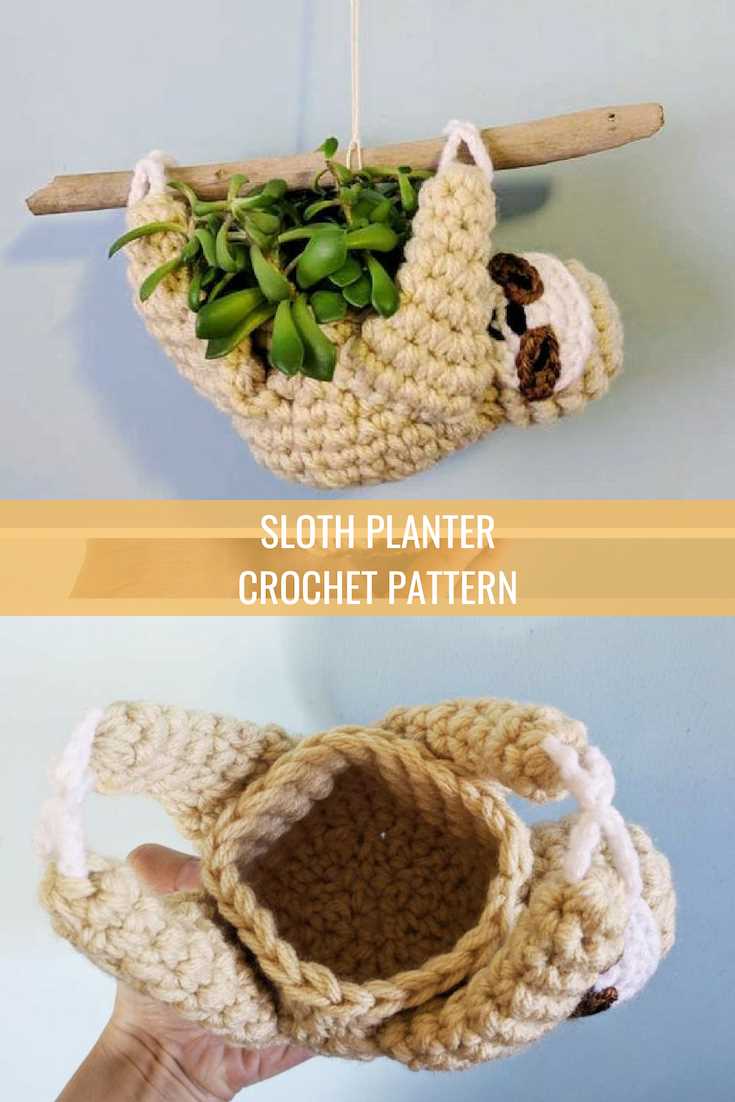 Knit your own plant hanger for free