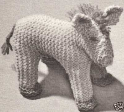 Unique Knitting Pattern for a Charming Toy Horse