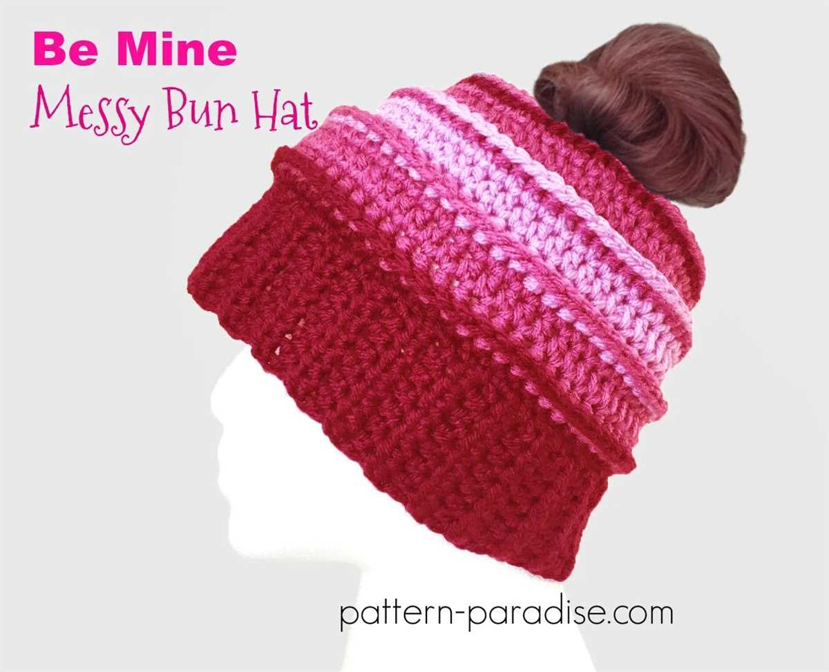 Messy Bun Knit Pattern - Free and Easy