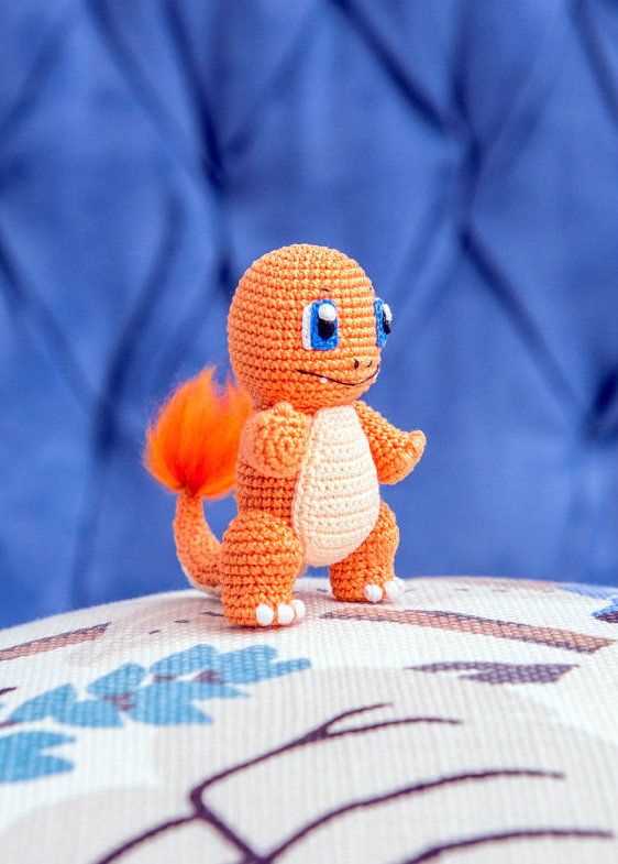Free knitting pattern for Charmander