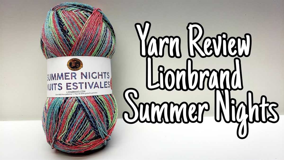 Stylish summer knitting patterns featuring Lion Brand Summer Nights yarn