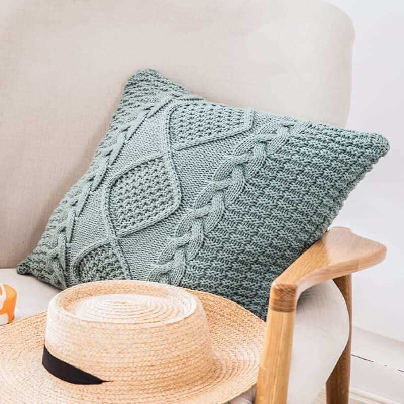 Download a Free Cable Knit Cushion Pattern