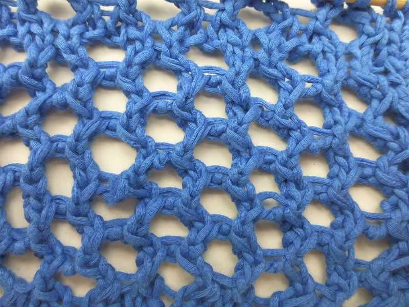 Creating Intricate Honeycomb Lace with Knitting Needles